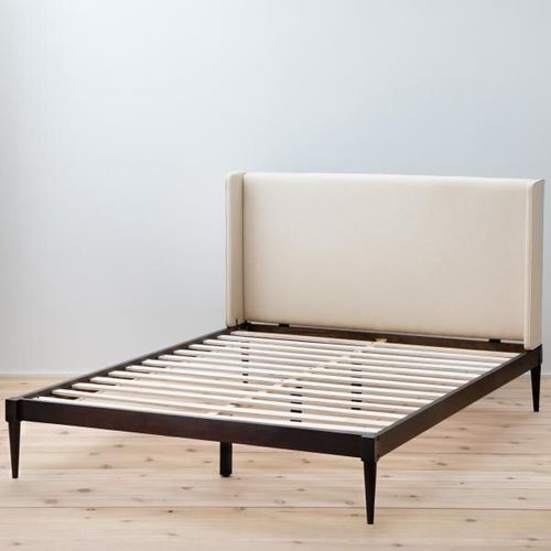 Isla Upholstered Wingback Platform Bed Frame